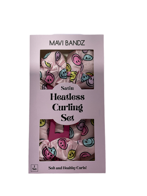 Smiley Satin Heatless Curling Set