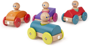 Tegu Magnetic Wooden Wheels - Pack of 4